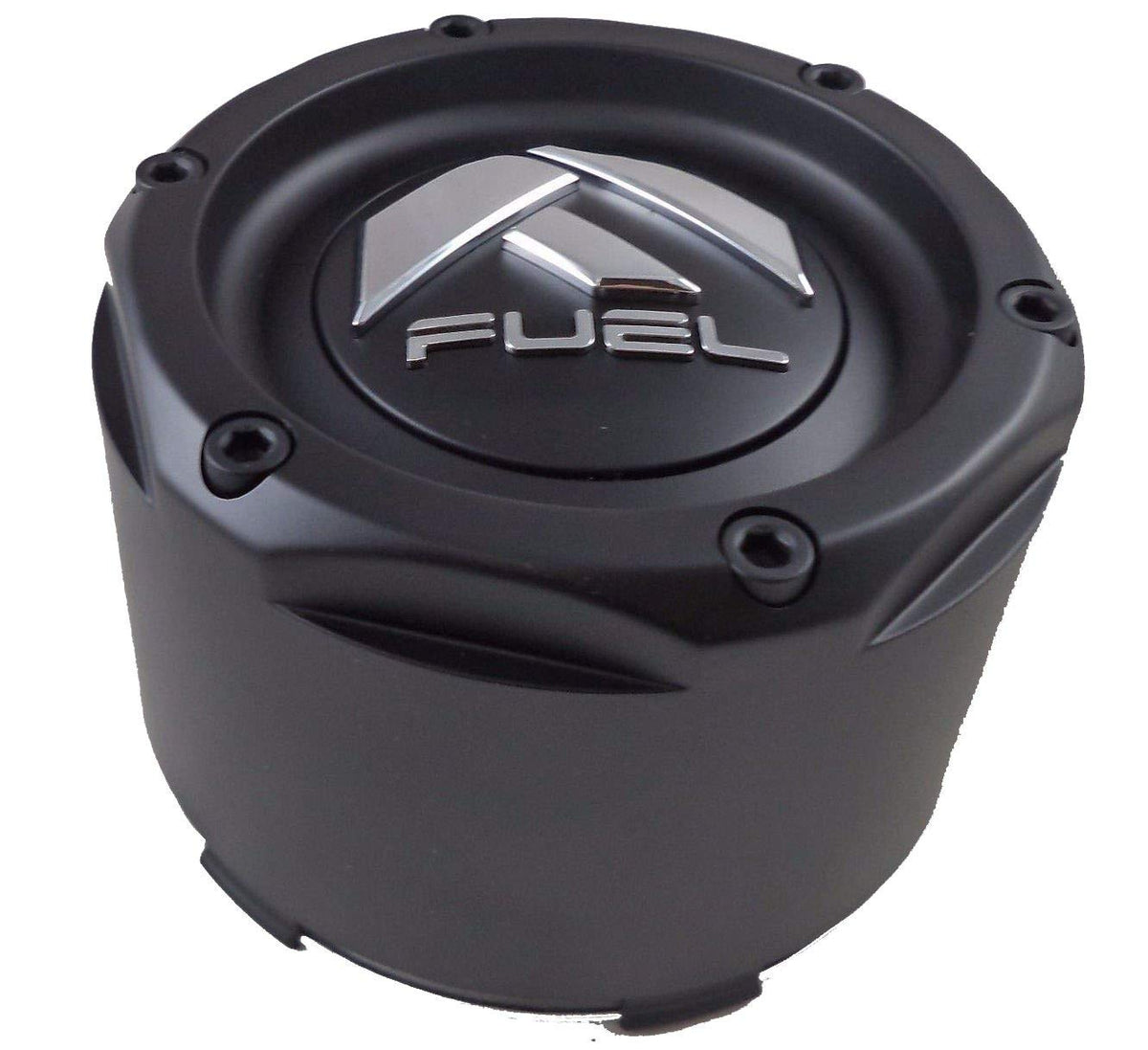 Fuel Matte Black Black Rivets Custom Wheel Center Caps Set of Four (4 ...