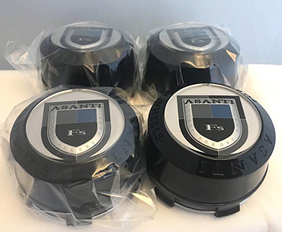 ASANTI BLACK Wheel Center Cap Chrome (Set of 4) # C100-TB, PV CAP ...